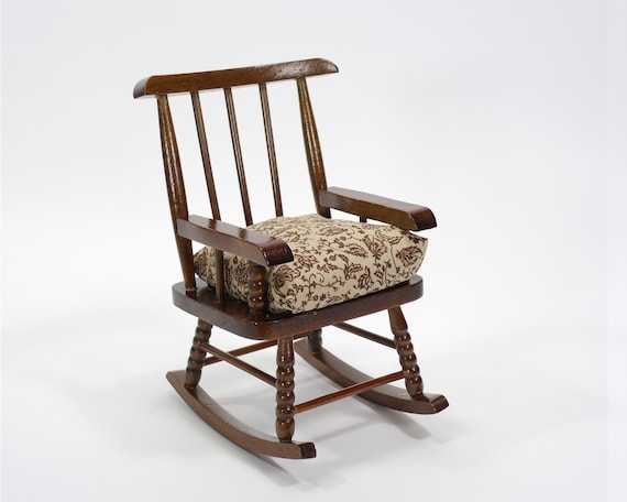 Vintage Small Rocking Chair Pincushion Wood Rocking Chair | Etsy