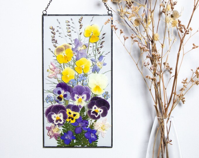 Framed Pressed Flowers Pressed Flower Frame Art Pressed Flower - Etsy