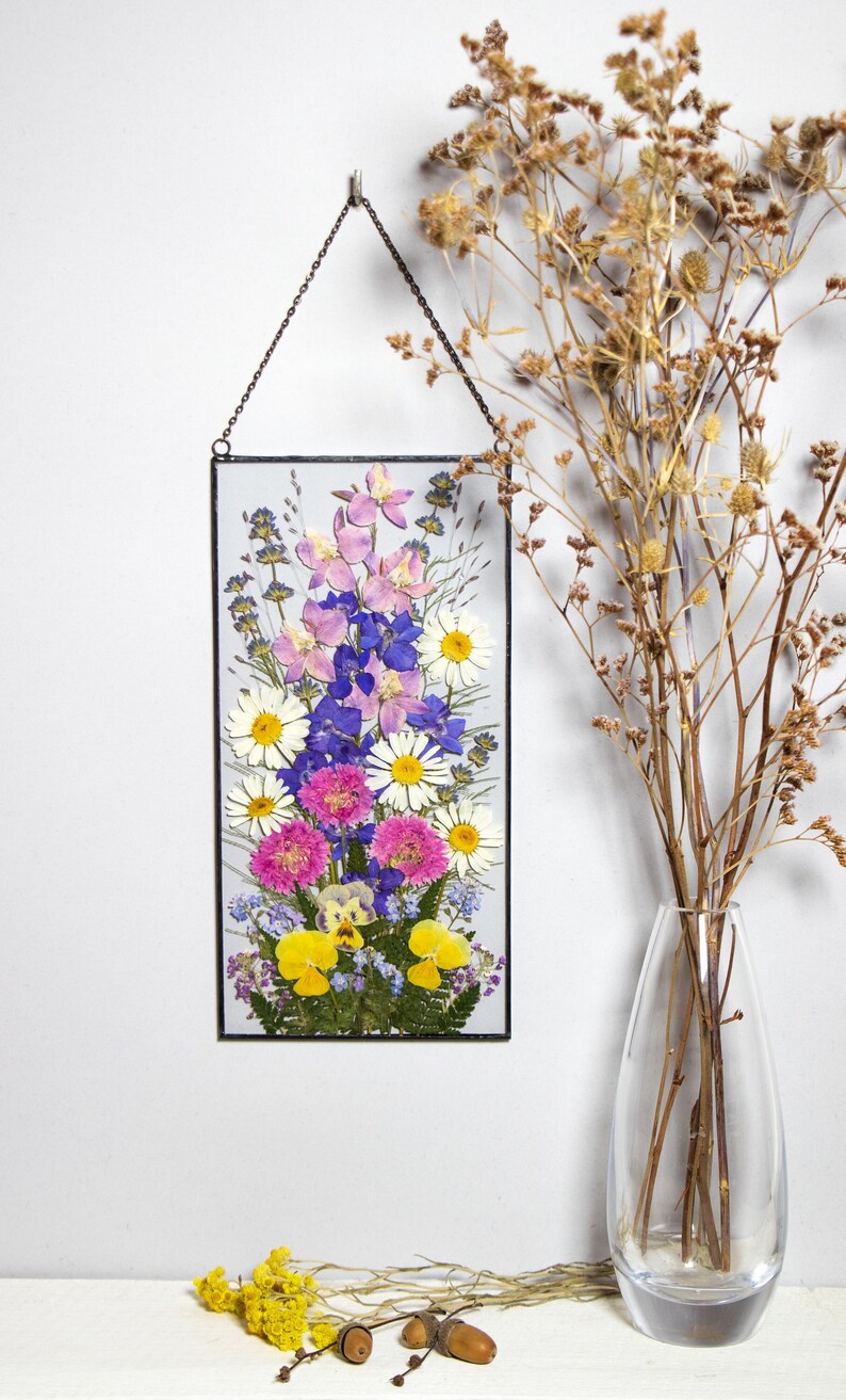 Pressed Flower Frame Pressed Flower Art Flower Frame - Etsy