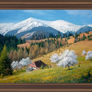 Original Oil Paintingspring Oil Paintinglarge Oil | Etsy