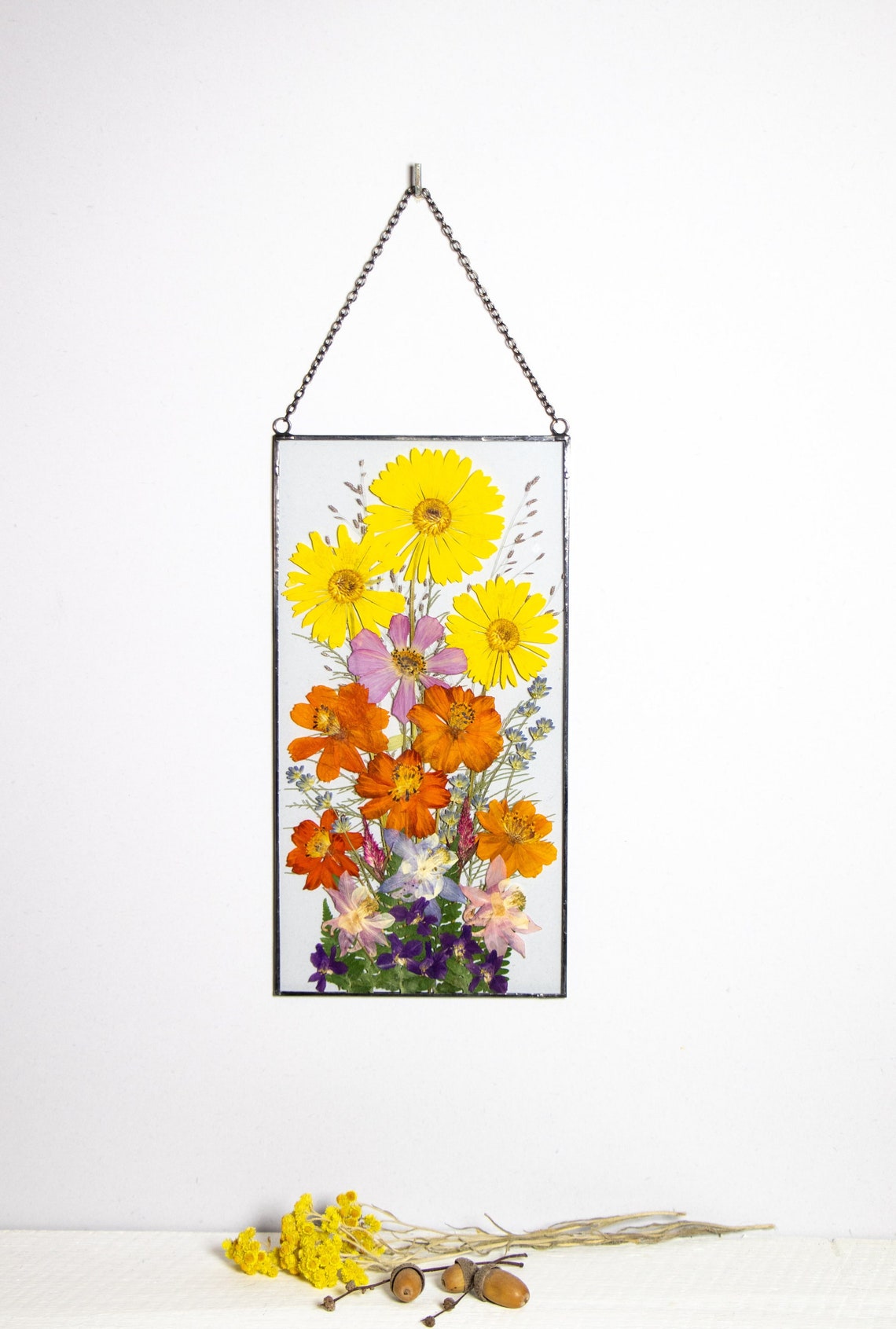 Pressed Flower Frame Pressed Flower Art Flower Frame - Etsy