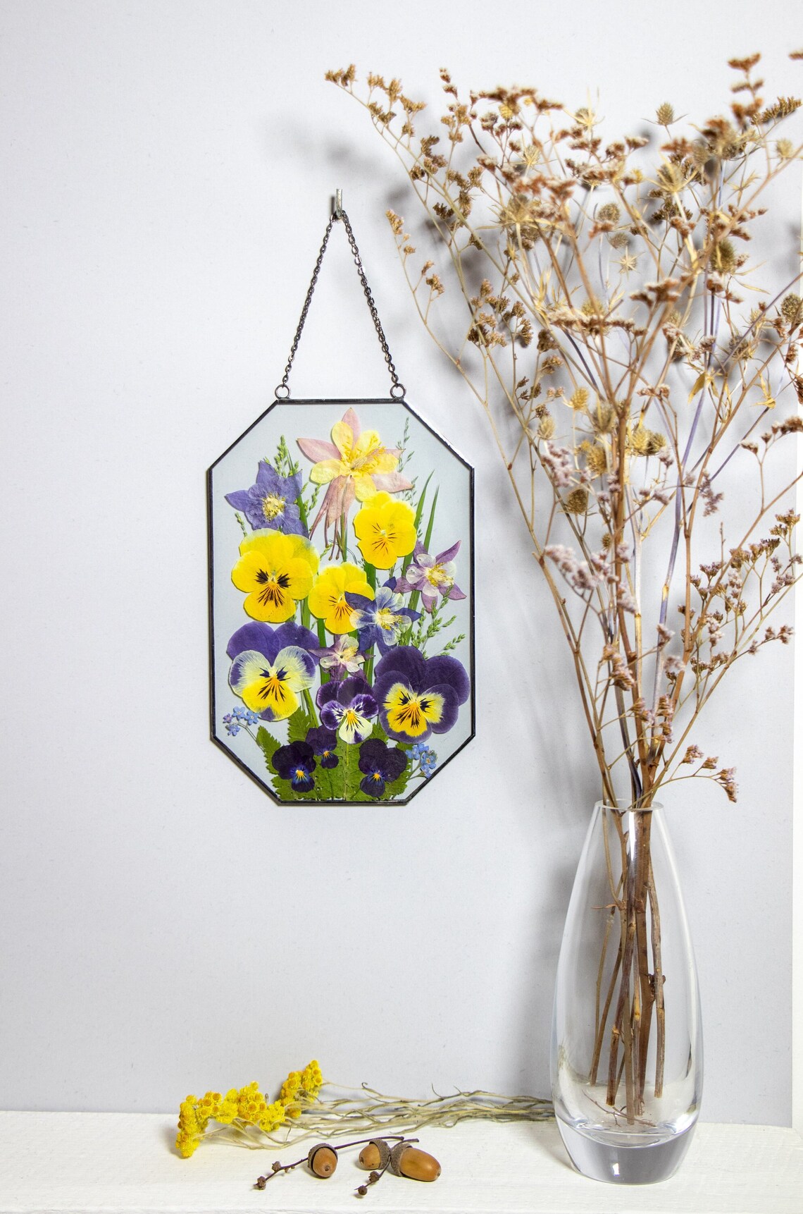 Pressed Flower Frame Pressed Flower Art Flower Frame - Etsy