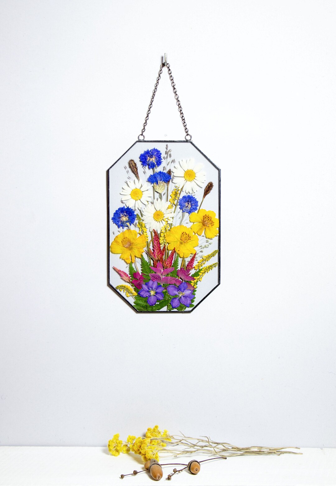 Pressed Flower Frame Pressed Flower Art Flower Frame - Etsy