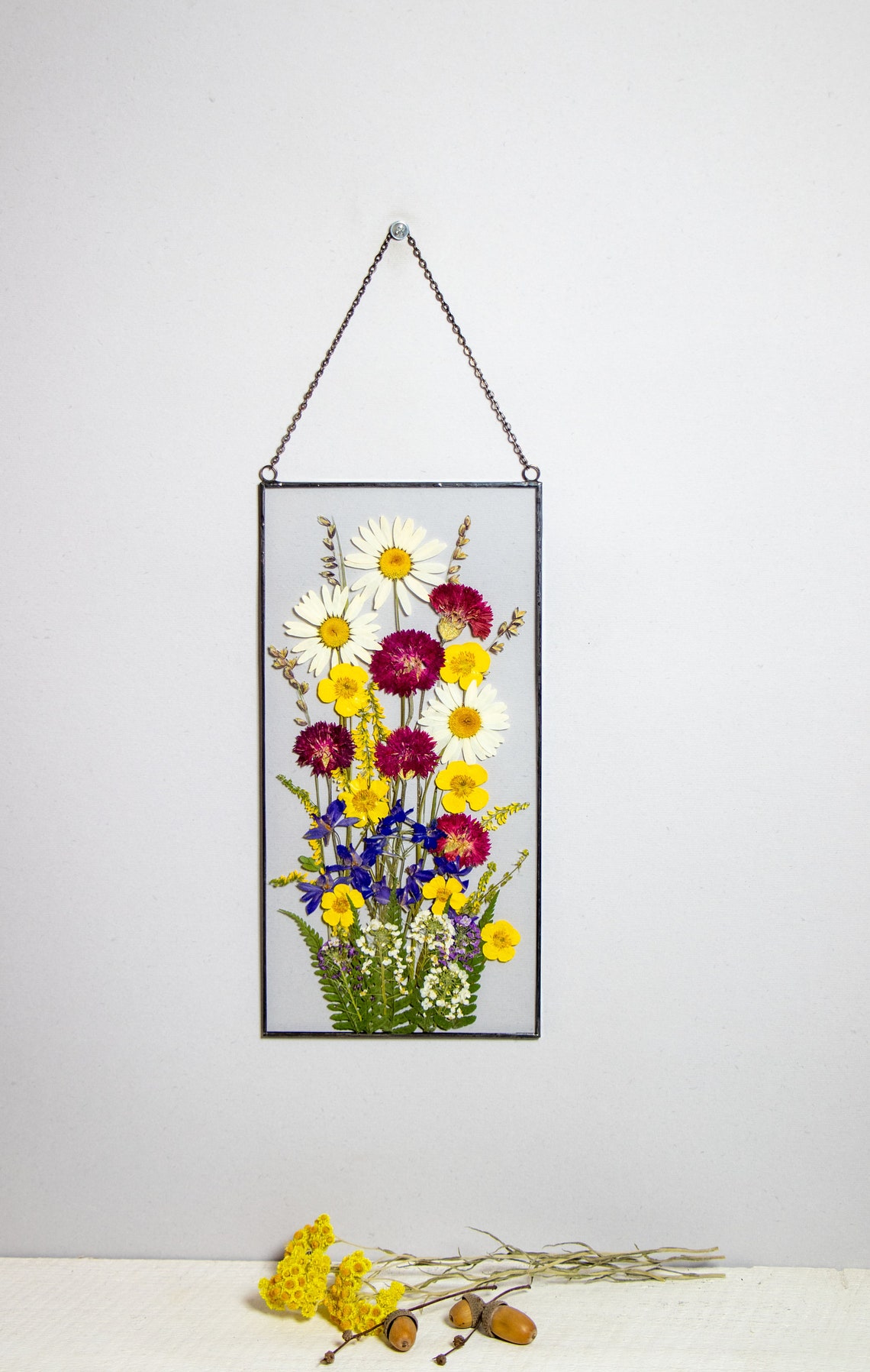 Pressed Flower Frame Pressed Flower Art Flower Frame | Etsy