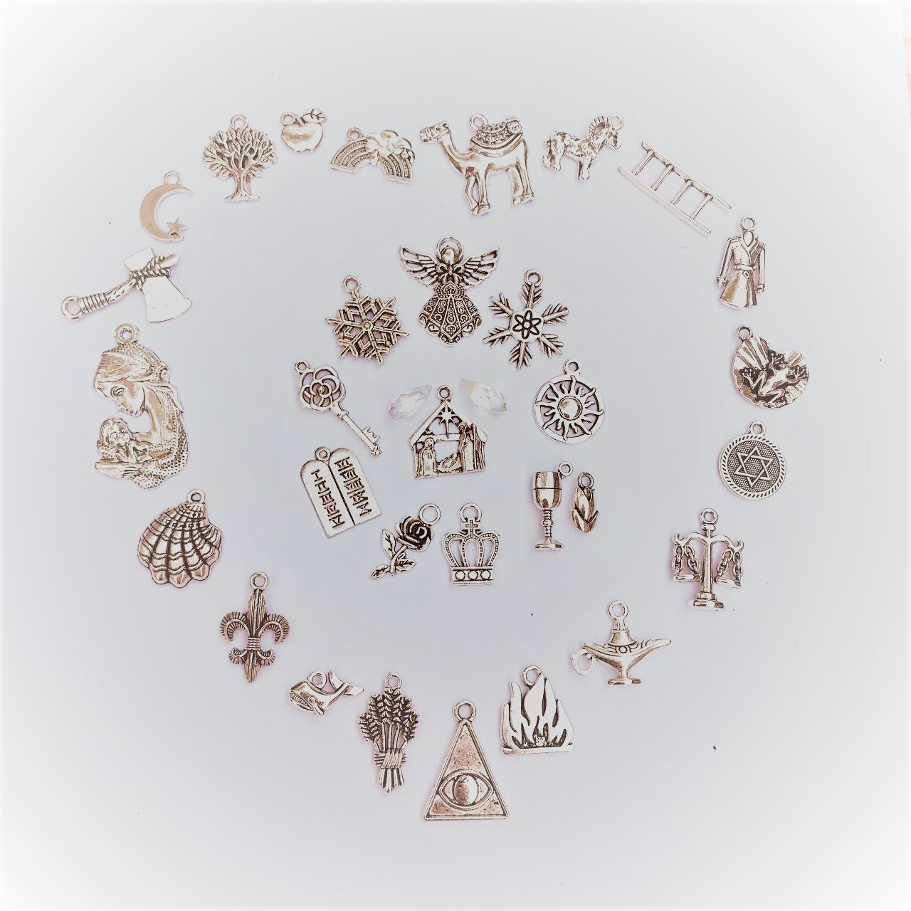 33 Charms for a Traditional Jesse Tree, Christmas Countdown, Christian ...