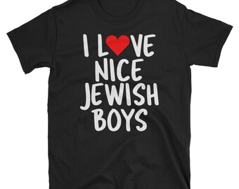 I Love Nice Jewish Girls Hanukkah Gifts Short-sleeve Unisex T-shirt - Etsy