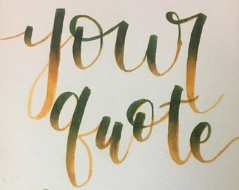 Calligraphy quote | Etsy