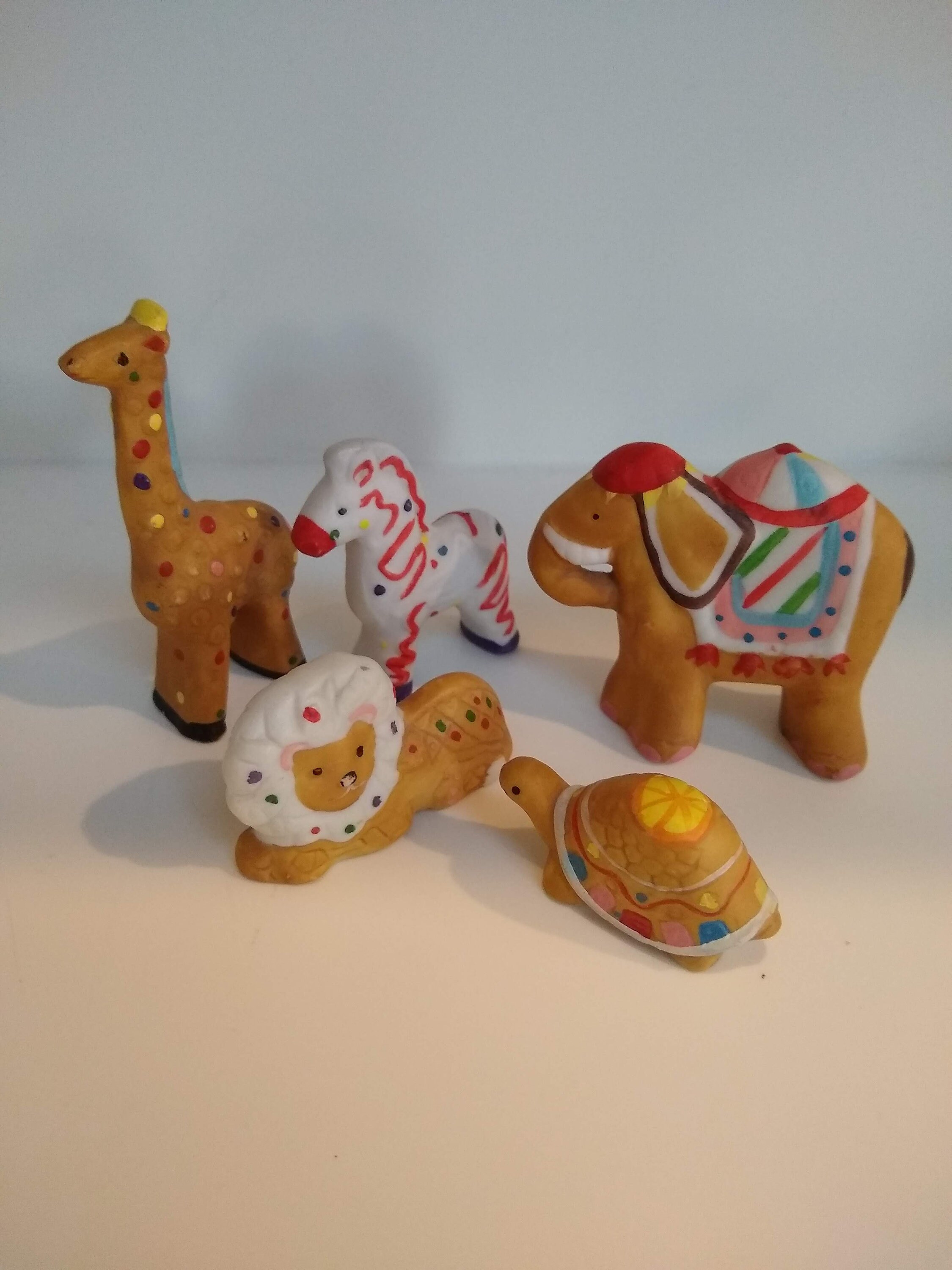 Vintage Porcelain Miniature Animals, Sold Individually, Ceramic ...