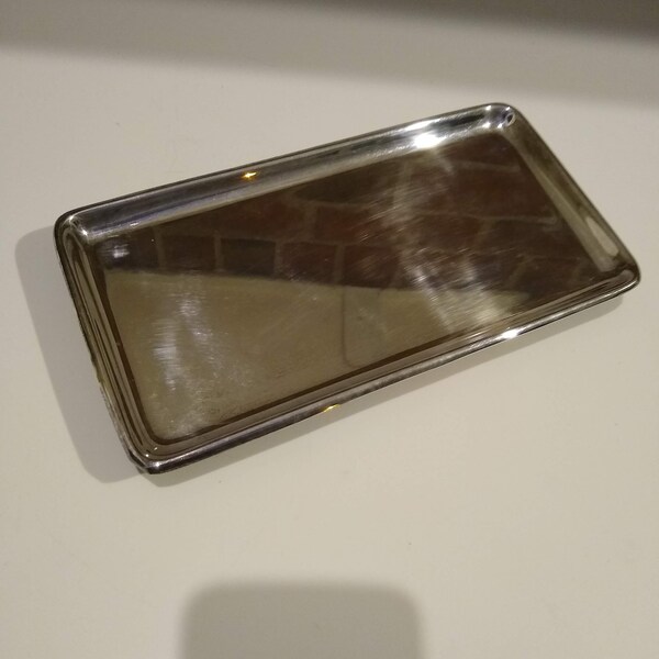 Vintage Silver Tray - Etsy