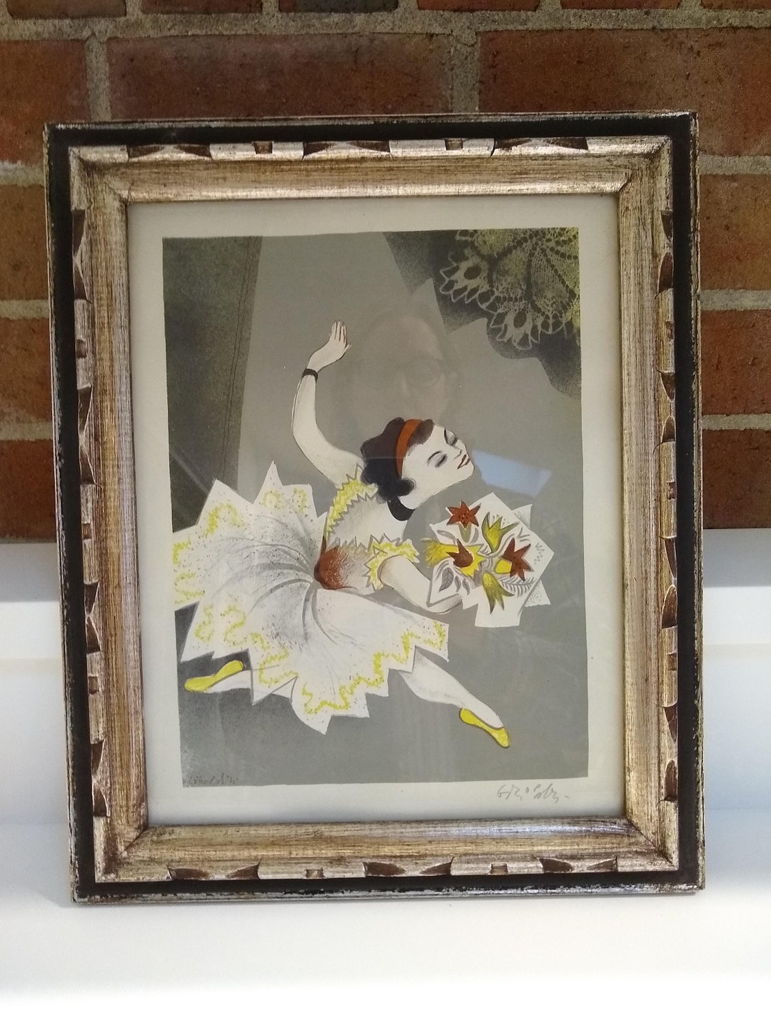 Vintage William Gropper Original Lithographic Print, Dancer, Artist ...