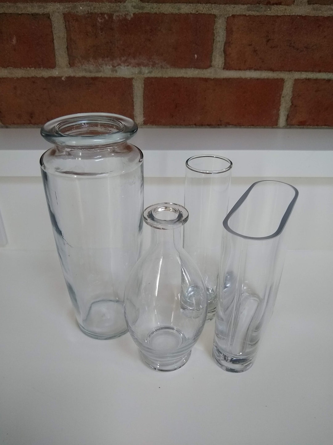 Vintage Assorted Medium Size Glass Vases, Sold Individually, Fabulous ...