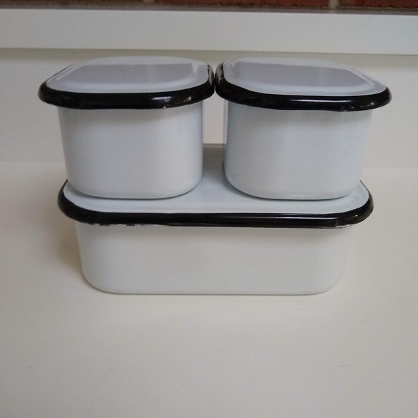 White Enamelware - Etsy