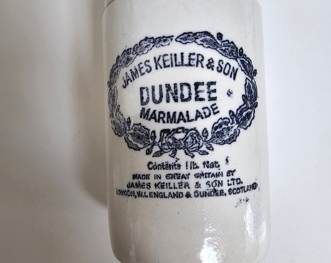 Vintage James Keiller Dundee Marmalade Crock, Jar, 1 Lb Jar - Etsy