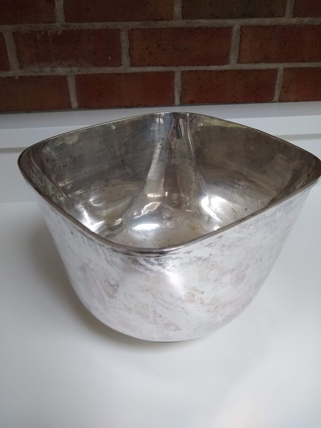 Vintage Large Silver Alloy or Silver Plated Bucket, Footed Silver ...