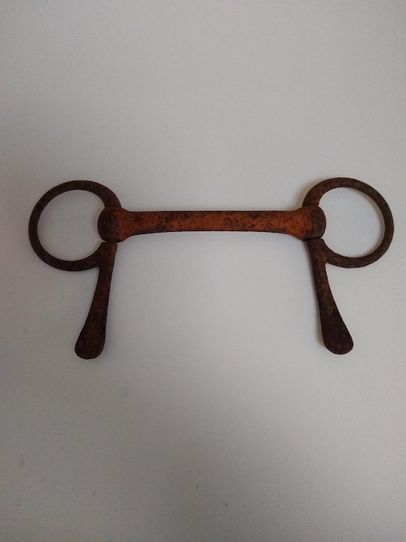 Vintage Rusty Hand Hammered Forged Iron Horse Bit Bridle Bit | Etsy