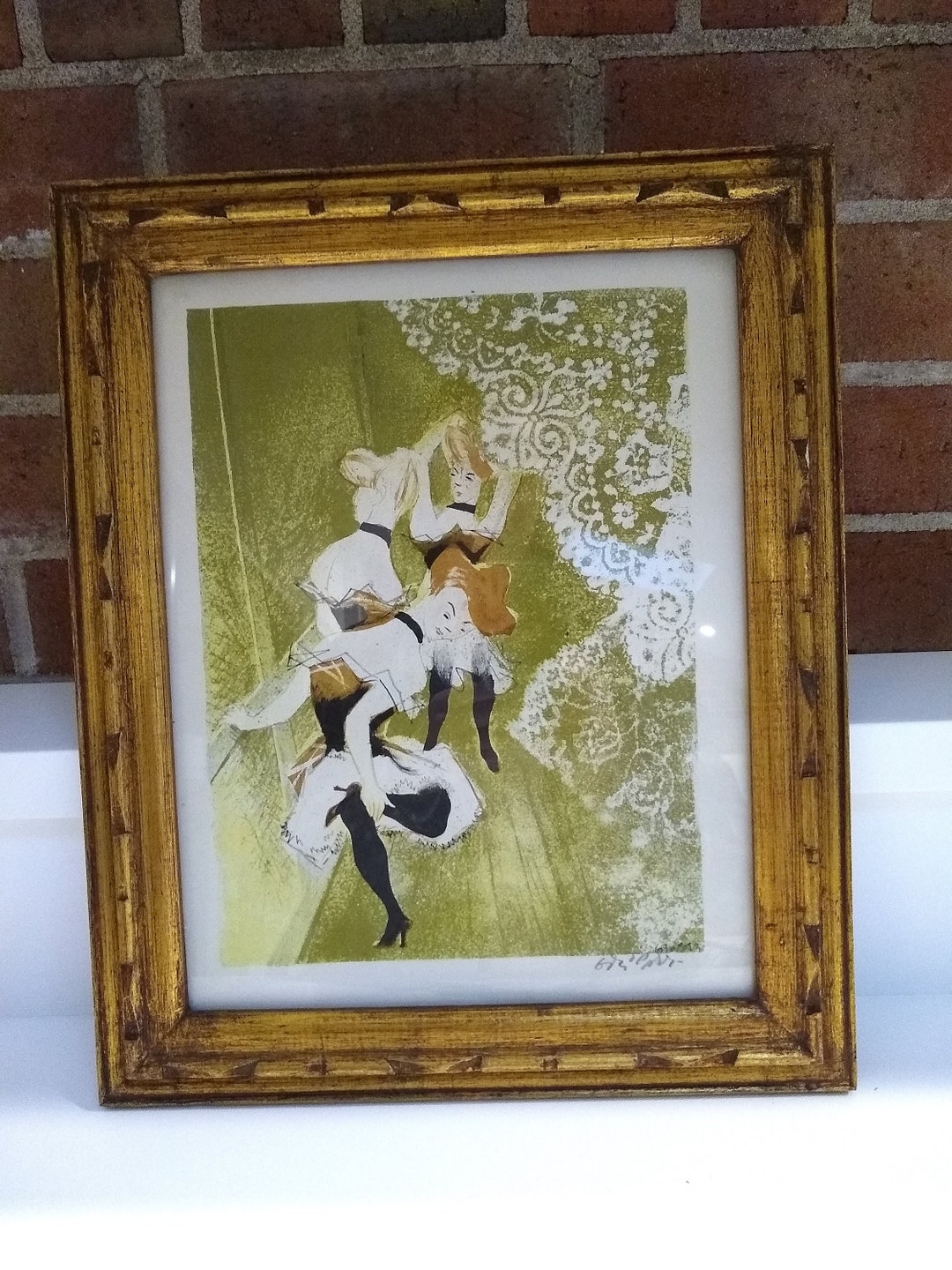 Limited Edition William Gropper Original Lithographic Print, Cabaret ...