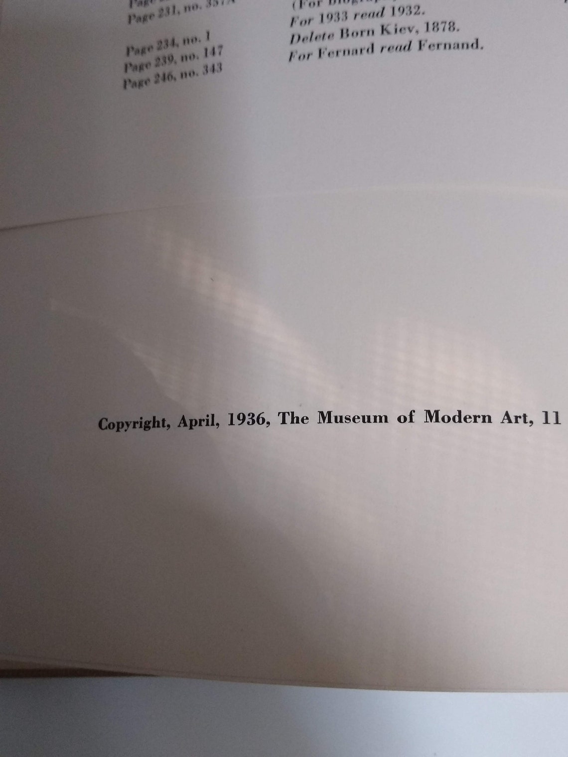 Rare Art Book - Vintage Cubism and Abstract Art, the Museum of Modern ...