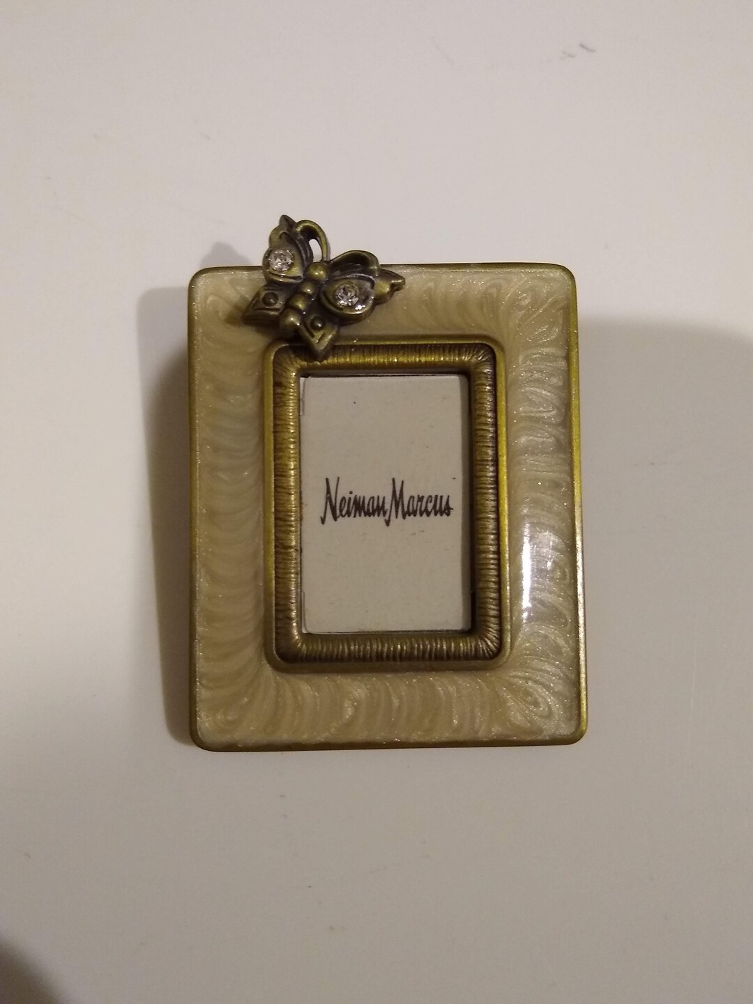 Vintage Enamel on Brass Photo Frame, Jay Strongwater for Neiman Marcus ...