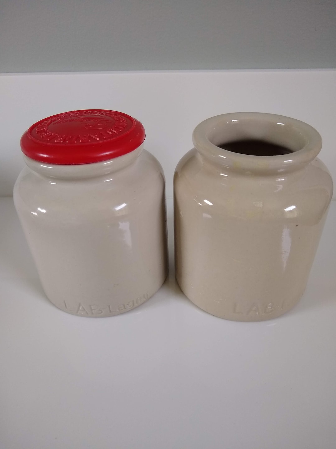 Vintage LAB Lagny French Mustard Crock SOLD INDIVIDUALLY With or ...