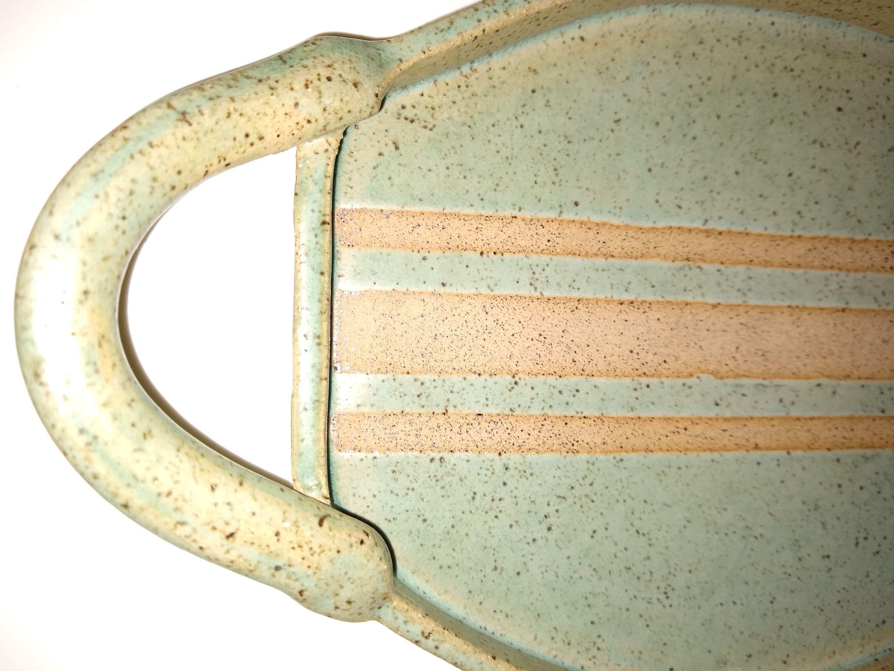 Vintage Pottery Stoneware Ceramic Brie Baker With Handle | Etsy