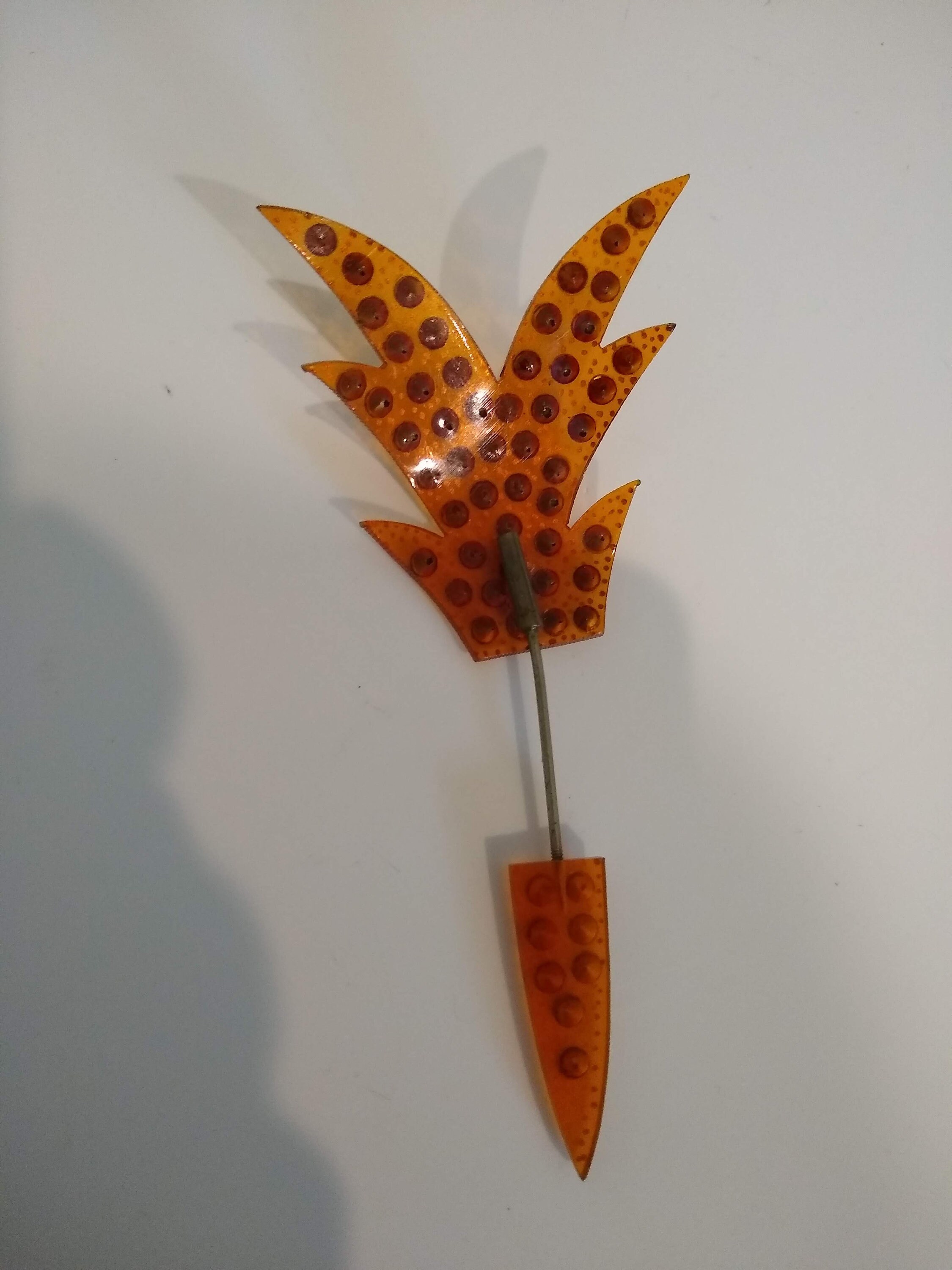 Vintage Art Deco Double Ended Stick Pin Large Retro Tortoise - Etsy