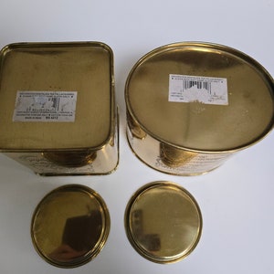 Vintage Brass Toned English Breakfast Tea Canisters, Sold Individually ...