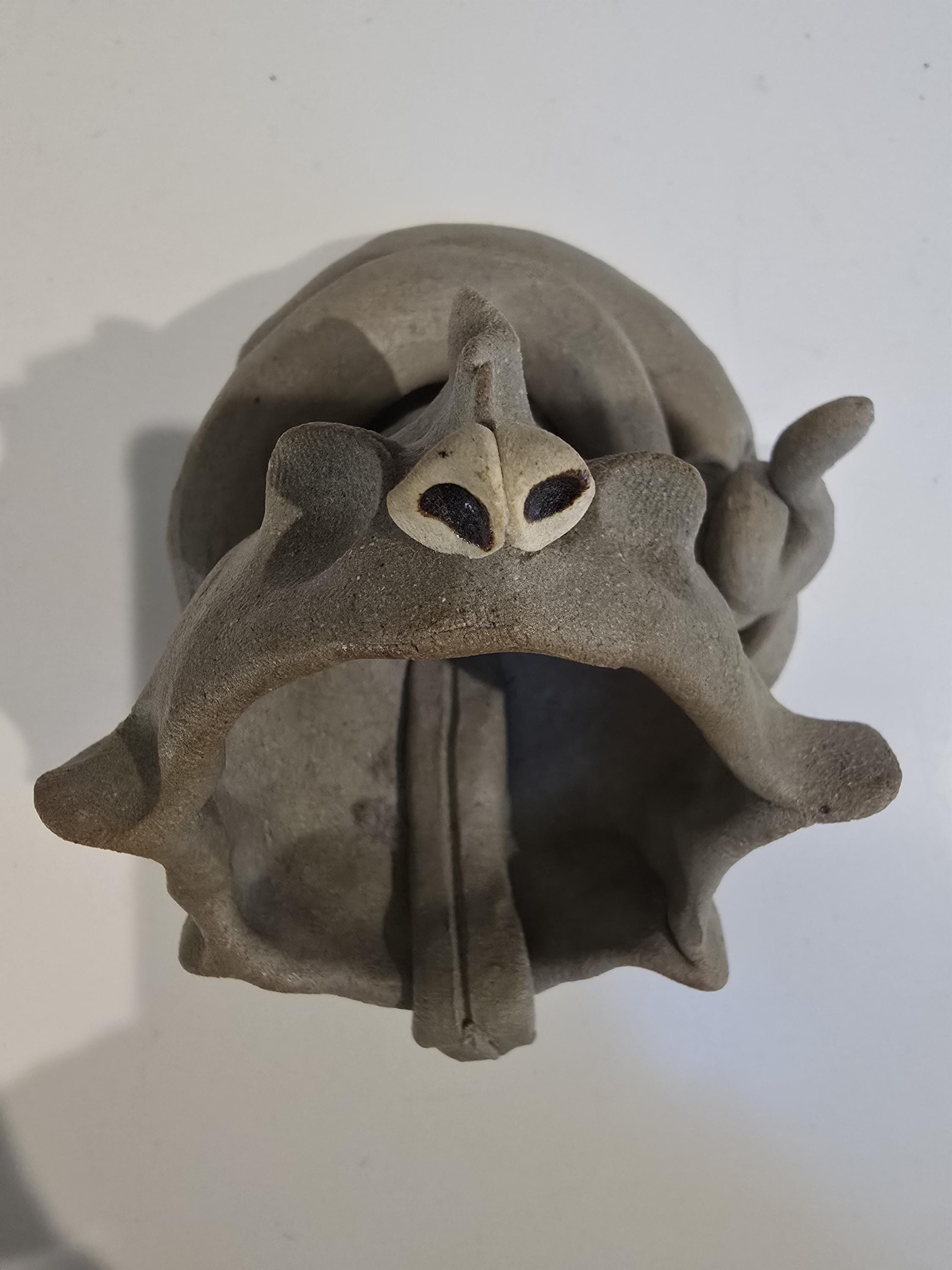 Vintage Hand Built Grotesque Stoneware Pot Signed DZEDZY, Sold ...