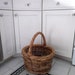 Large Vintage French Wicker Basket With Handle, Farmhouse Style Large ...