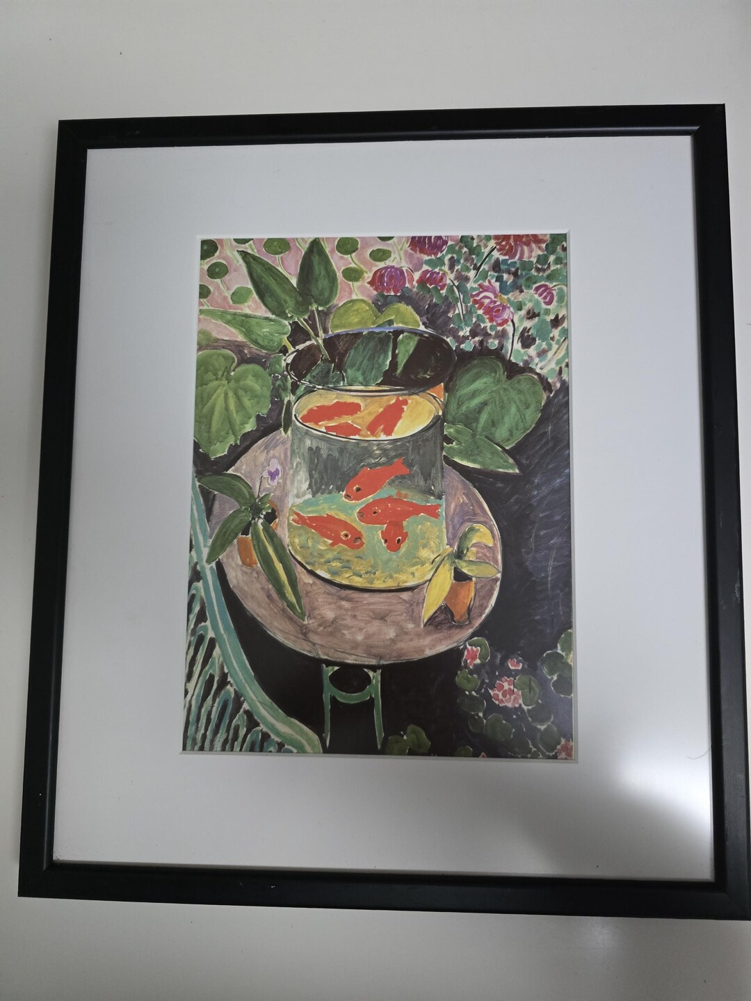 Vintage Framed Matisse "the Goldfish (1912)" Print, French Fauve Wall ...