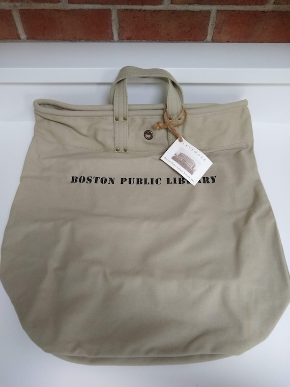 Vintage Large Reproduction Library bag. Grocery, tow… - Gem