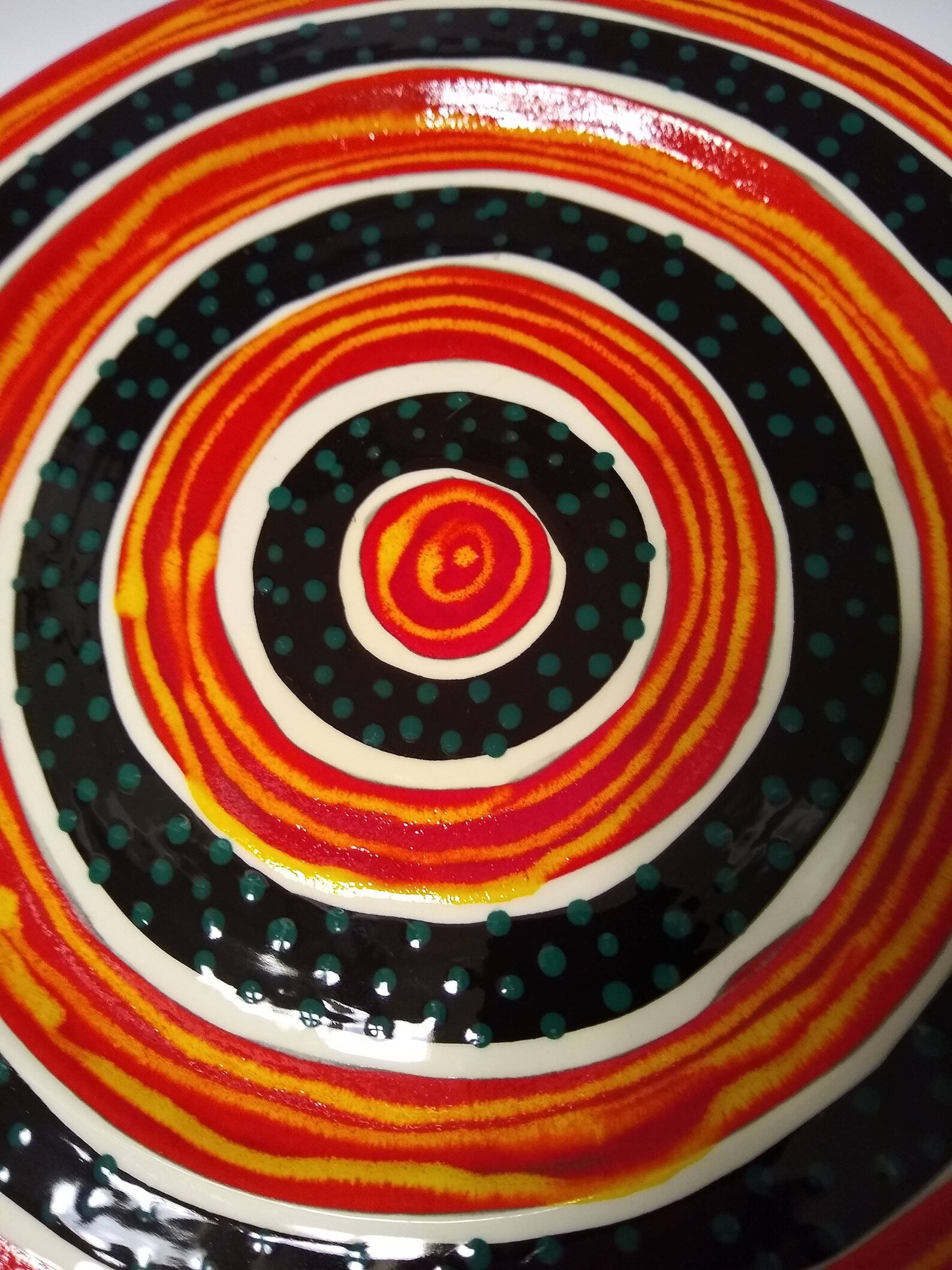 Platter Serving Plate Artist Signed Aboriginal Style - Etsy