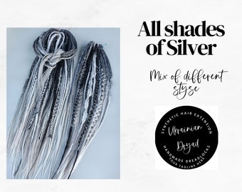 Silver Grey Hair Extensions - Etsy