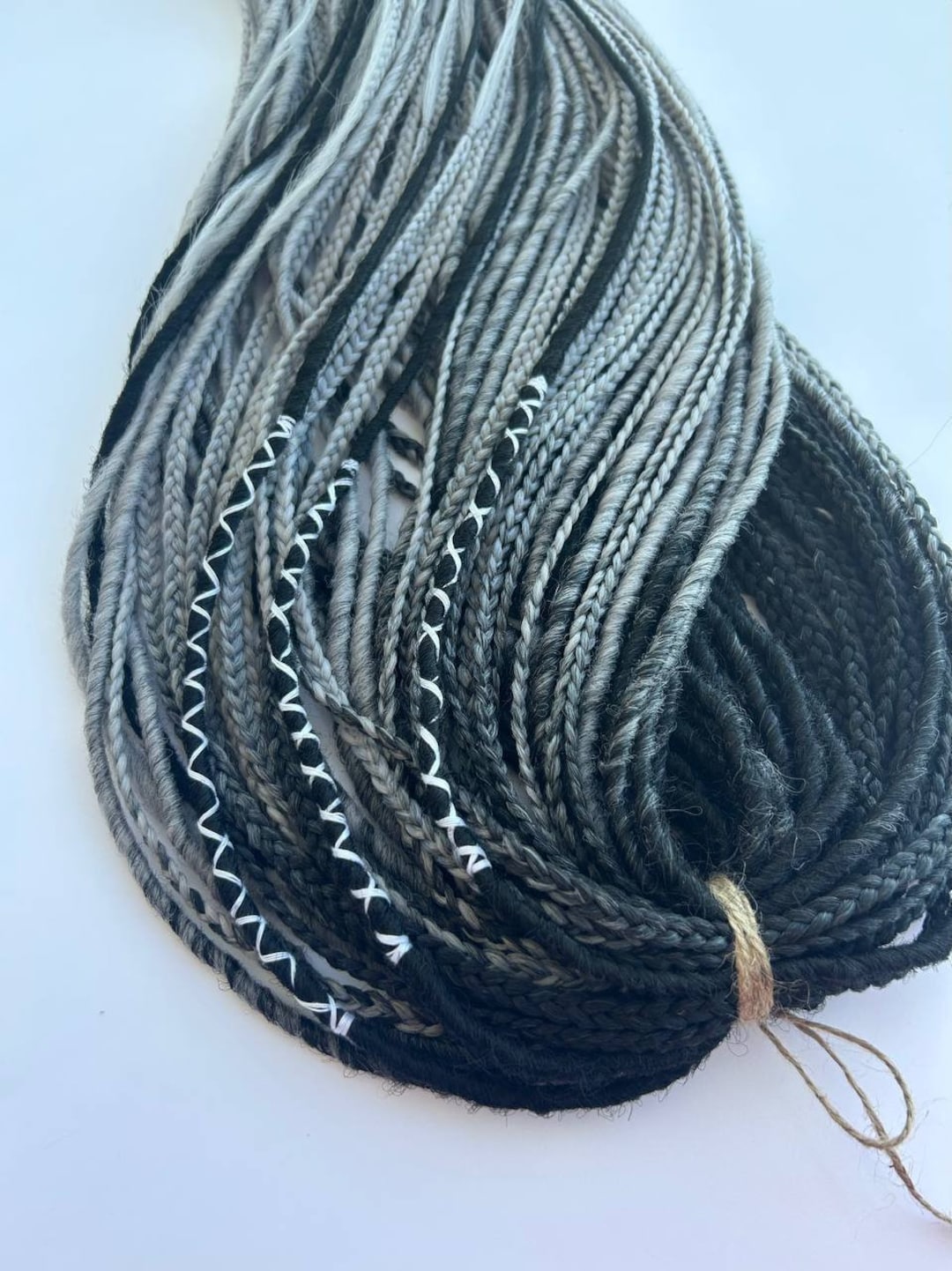 Synthetic Dreads Extensions Double Ended Dreadlocks Black DE & SE Locks ...