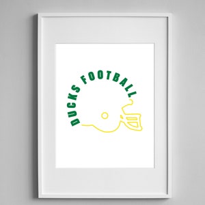 Oregon Football Printable Posters 4 - Etsy