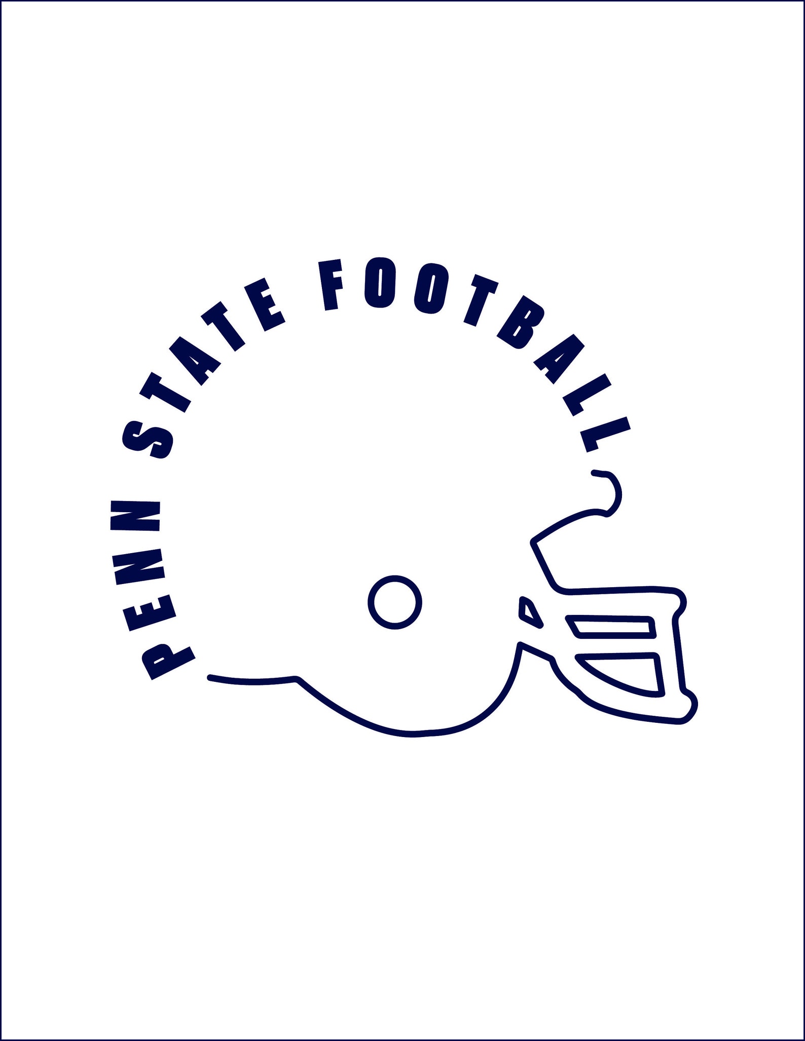 Penn State Football Printable Poster - Etsy