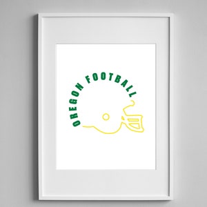 Oregon Football Printable Posters 4 - Etsy