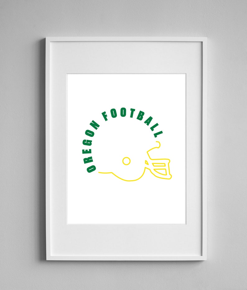 Oregon Football Printable Posters 4 - Etsy