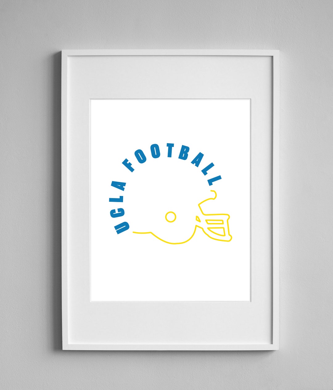 UCLA Football Printable Poster - Etsy