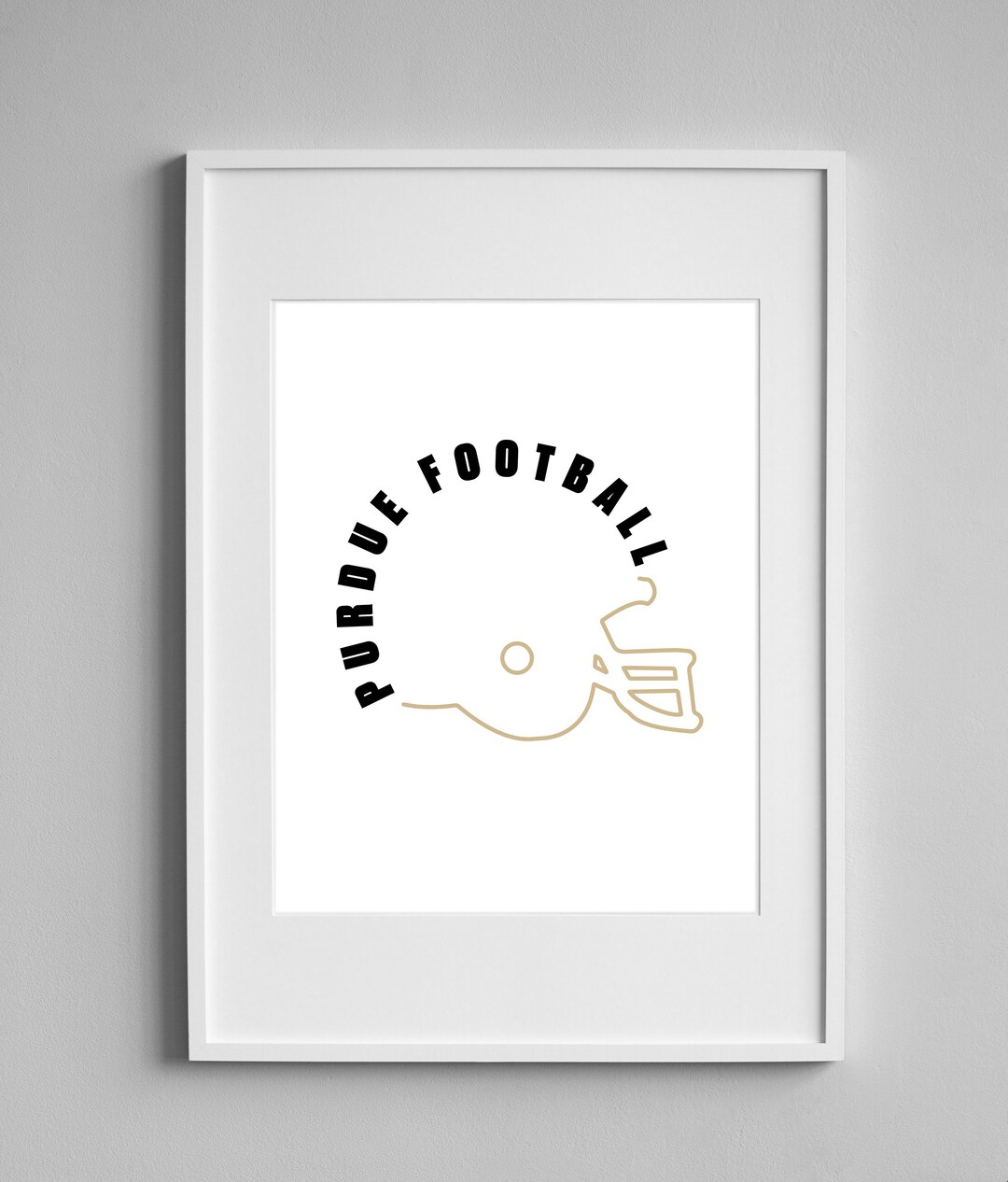 Purdue Football Printable Poster - Etsy