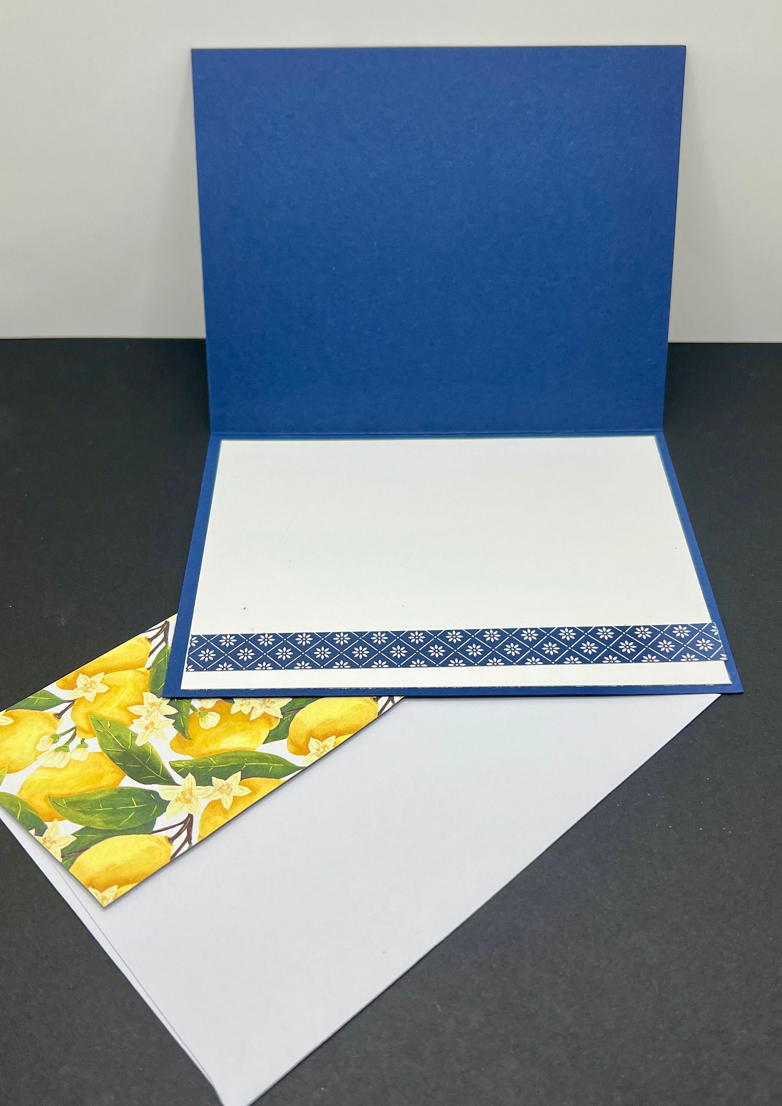 Lemon Handmade Card With the Greeting Happy Birthday. Blank Inside for ...