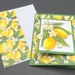 Lemon Fun Fold Card With the Greeting just Checking In. Blank Mini Card ...