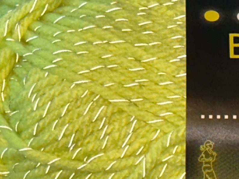 Reflective Safety Yellow Yarn Lion Brand Basic Stitch - Etsy