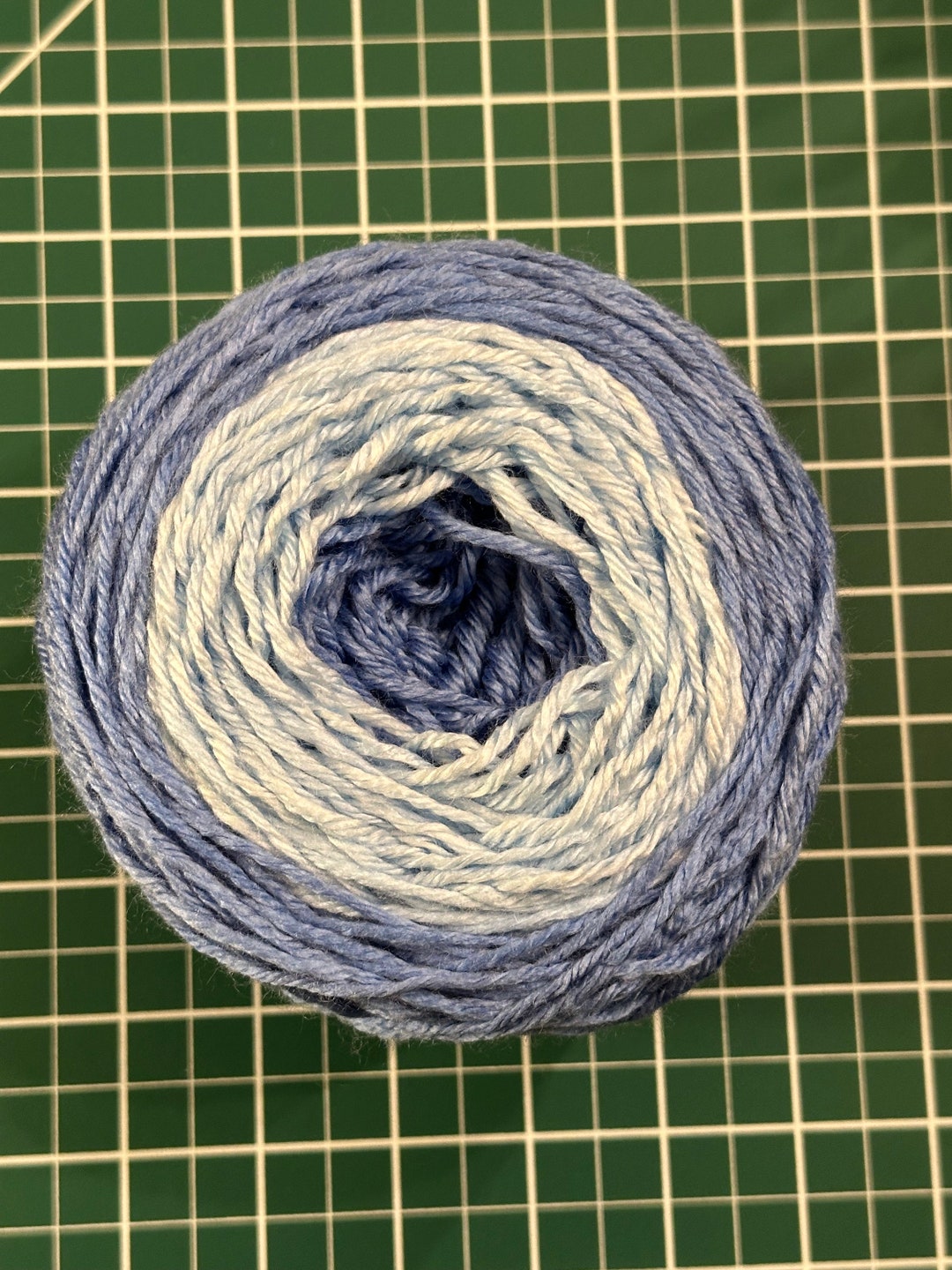 Blues the Mood Acrylic Yarn Medium Blue Light Blue Cake Yarn Acrylic ...