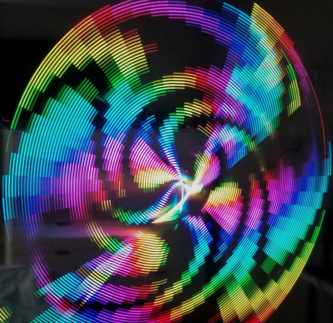 Rainbow LED Staff - 288 RGB Ledsedc Outfit - Etsy