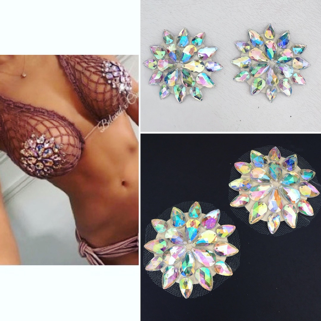 Diamond Pasties Rave Pasties Nipple Cover Edc Pasties Pasties
