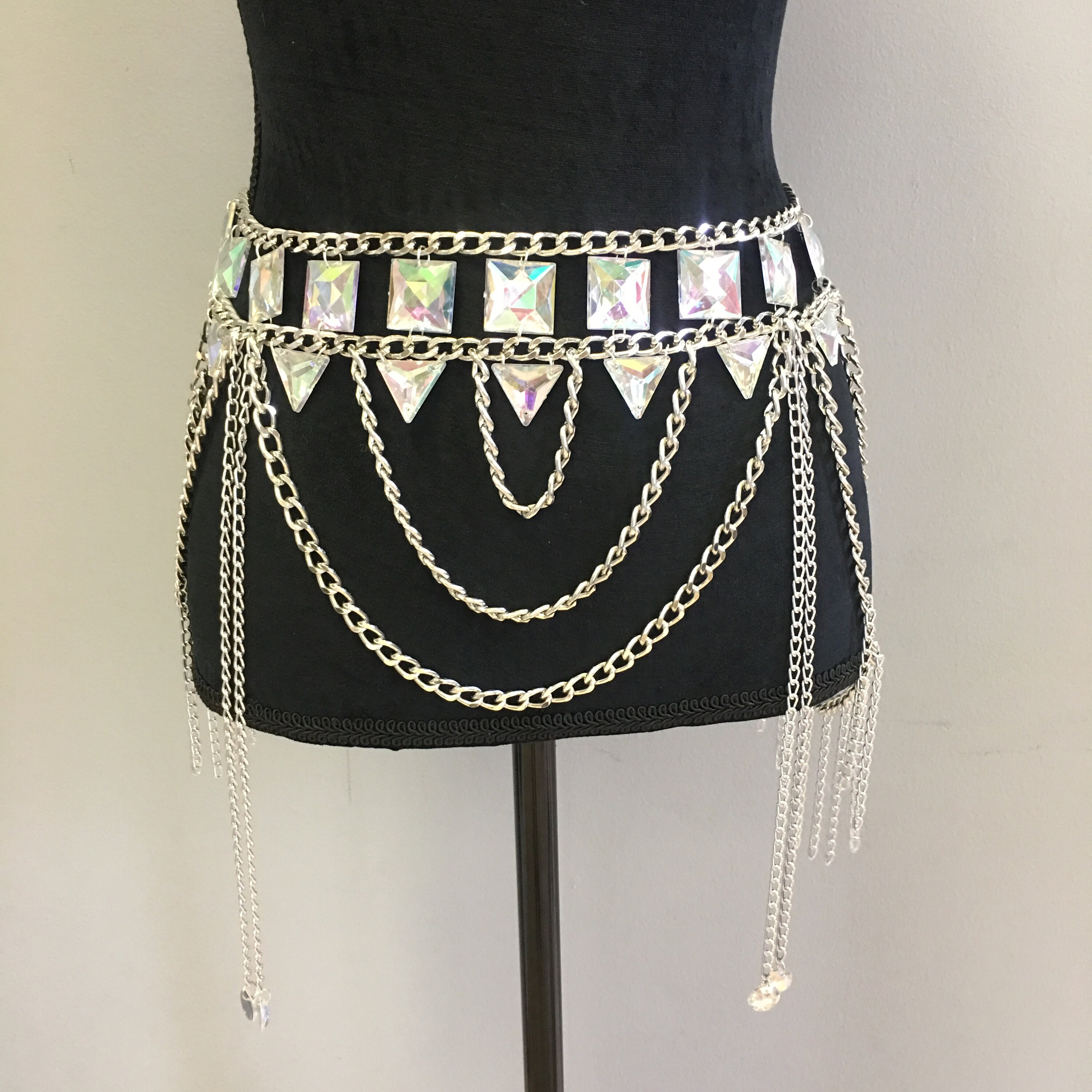 Elsa Chain Skirt Rave Bottom Festival Outfit. Available in | Etsy
