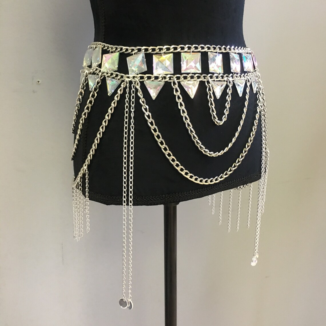 Elsa Chain Skirt Rave Bottom Festival Outfit. Available in | Etsy