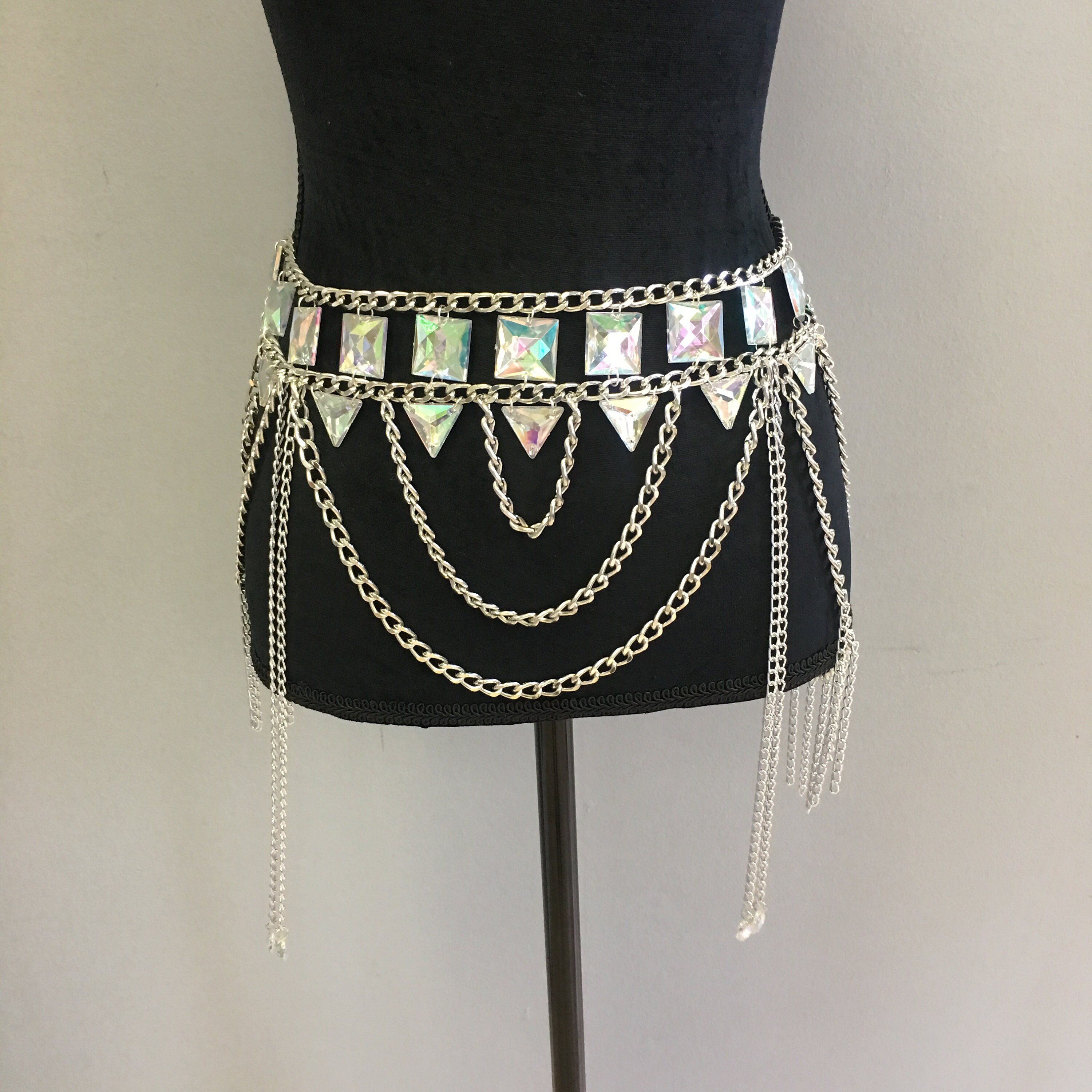 Elsa Chain Skirt Rave Bottom Festival Outfit. Available in | Etsy