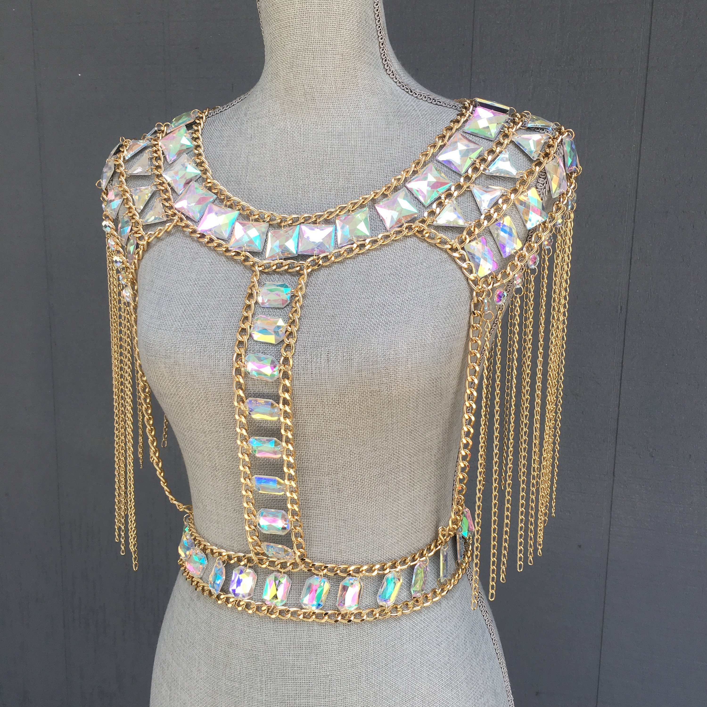 Shoulder Chain Top festival Wear great for Burning Man Edc - Etsy