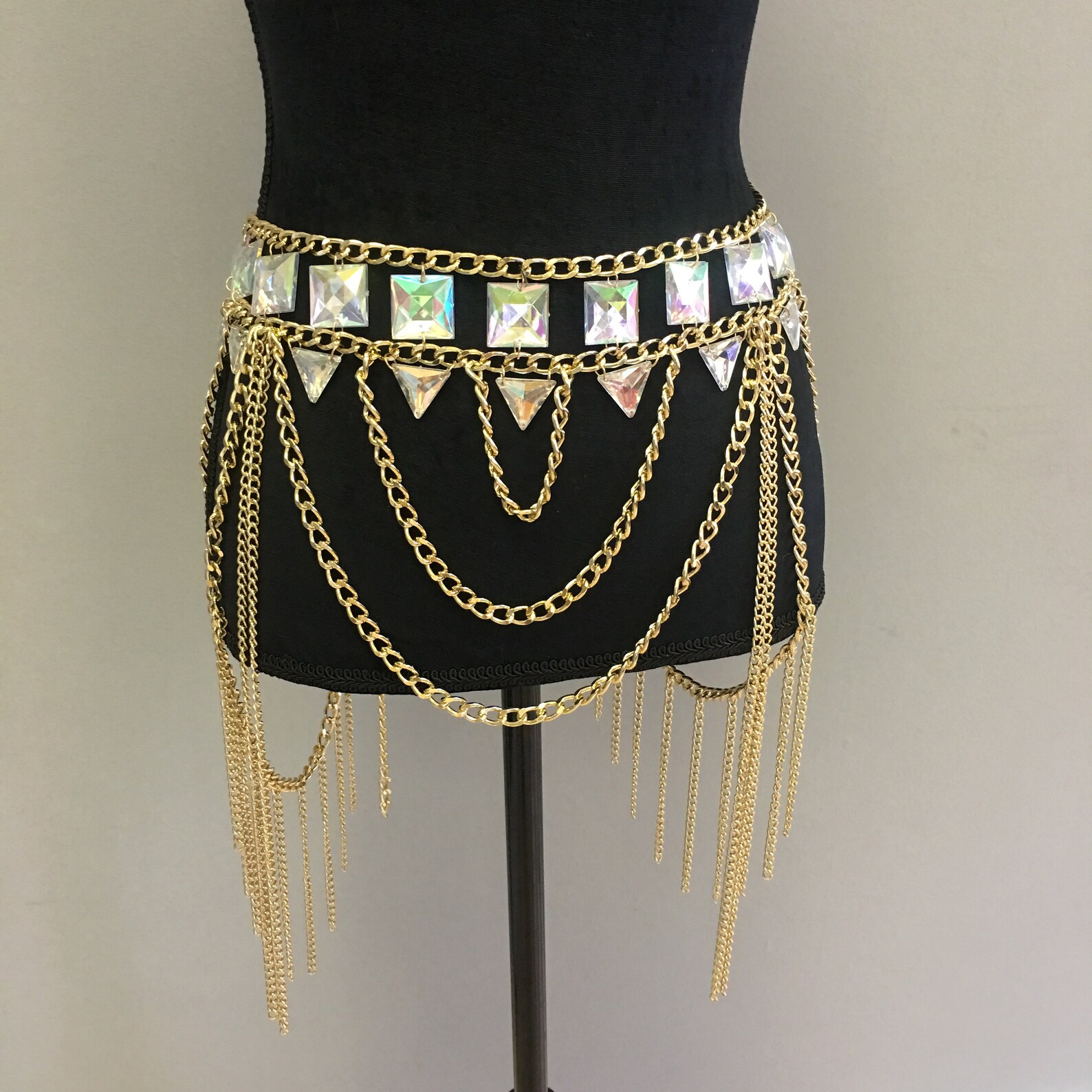 Elsa Chain Skirt Rave Bottom Festival Outfit. Available in - Etsy